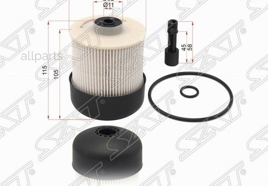 SAT ST-164037803R Фильтр топливный Nissan Note 12-20 / Renault Duster 10-21