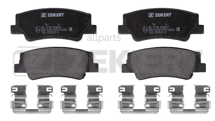 ZEKKERT BS-1078 Колодки торм. диск. задн. Hyundai Sonata VIII 20- Kia K5 V 20-