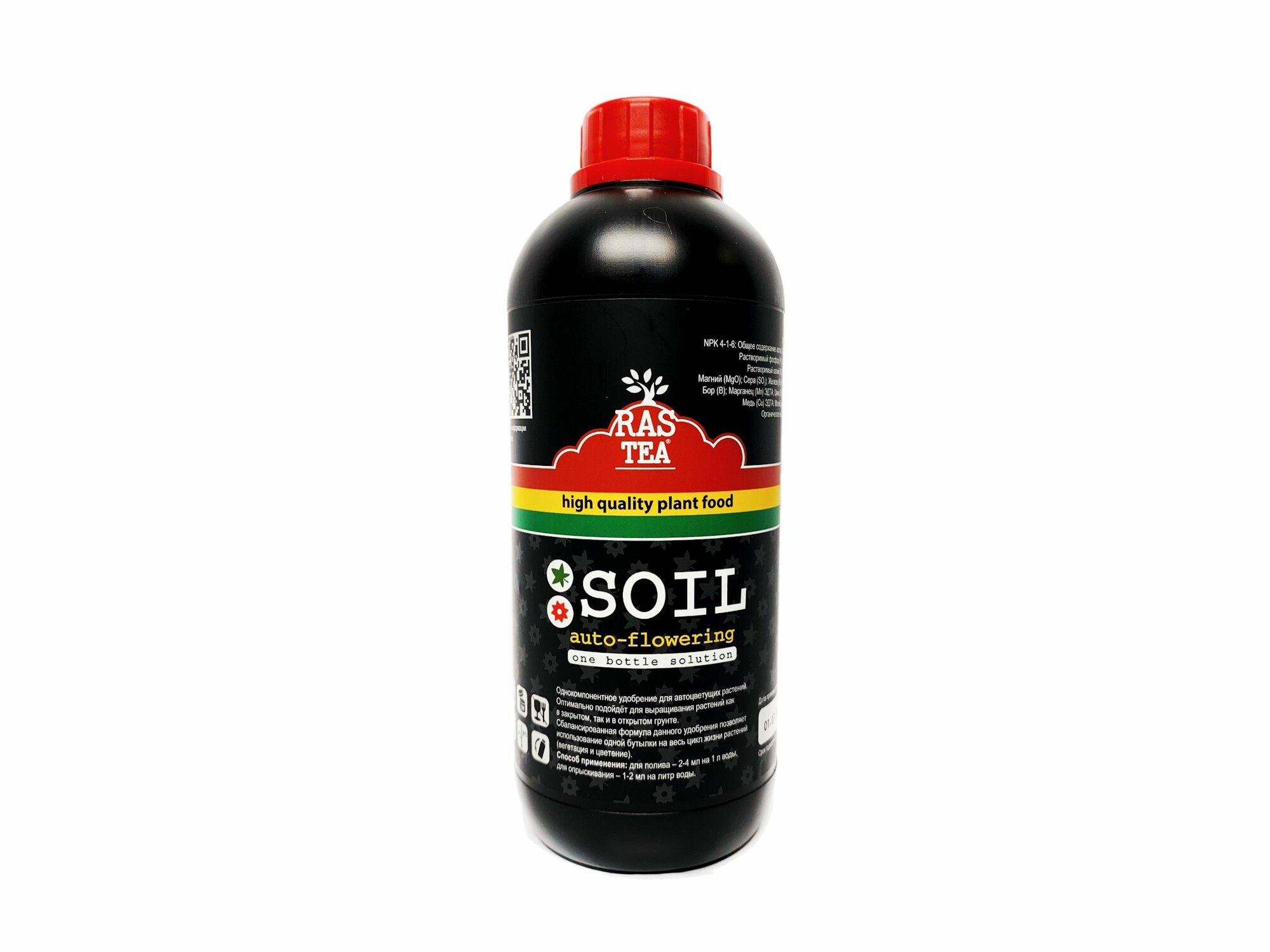 RasTea Soil Auto-Flowering 1 L / Однокомпонентное универсальное удобрение для цветущих и автоцветущих растений