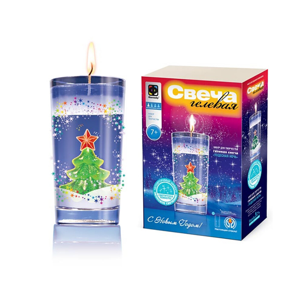 Josephin Гелевые свечи №2 Сияющее чудо 406071-RQ24 стильный элемент интерьера и свечной декор