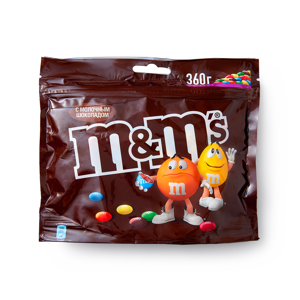 Драже M&M's с молочным шоколадом и хрустящей глазурью, 360 г