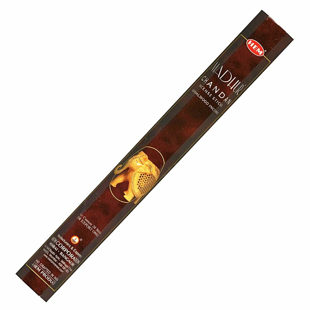 Hem Incense Sticks MADHUR CHANDAN (Благовония чандан-мадхура, Хем), уп. 20 палочек.