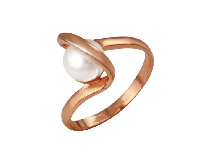 Кольцо, жемчуг имитация