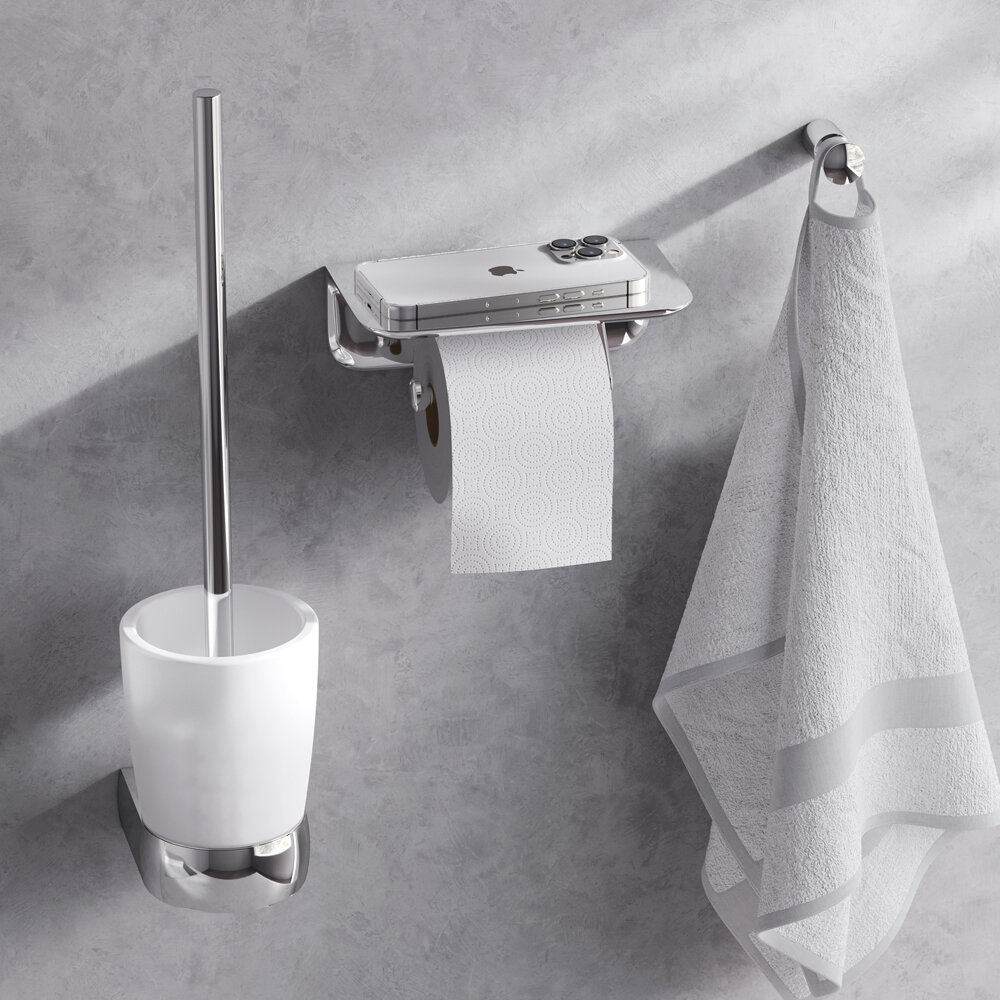 Набор аксессуаров для ванной AM.PM "Sensation" AK30T0203W, латунь, хромированный, 3 предмета