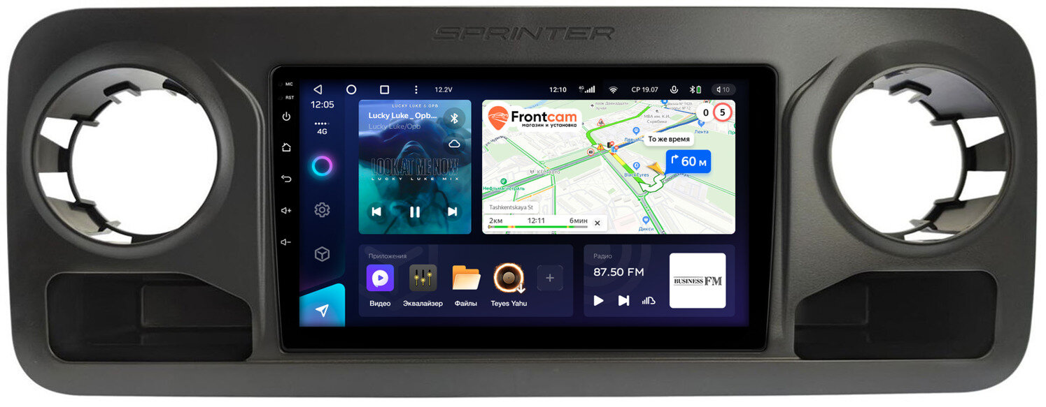 Штатная магнитола Teyes CC3 360 6/128 10" RM-10-2049 Mercedes-Benz Sprinter (w907) 2018-2024 Android 10 (4G-SIM, DSP, QLed)