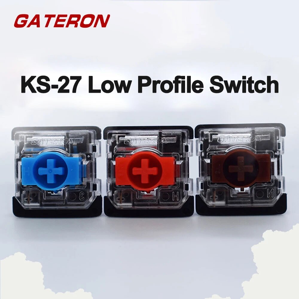 Gateron KS-27 Переключатели для клавиатуры Keychron 70 pieces, Red Switch