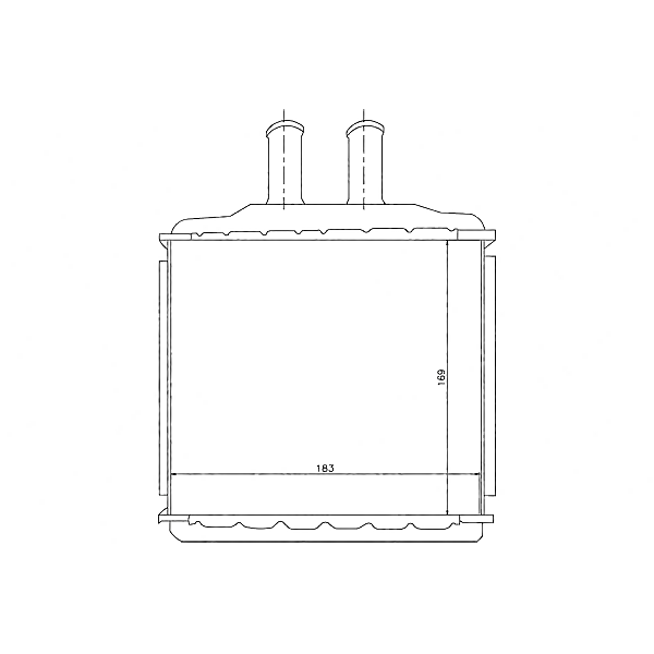 STELLOX 1035105SX (1035105_SX / 96331063 / 96554446) радиатор отопителя Chevrolet (Шевроле) Lacetti (Лачети) / nubira all