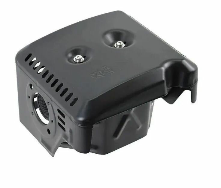 Глушитель Honda GX240-GX270, Lifan 173-177F, CHAMPION G270HK, GHP40-2, GTP80H, GP100E (с патрубком) для мотоблока / мотопомпы / виброплиты и пр.