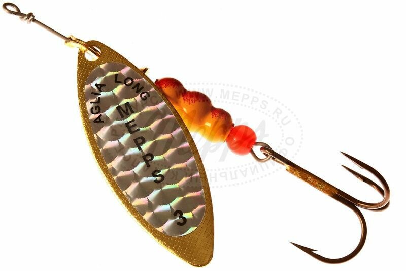 Блесна вращающаяся Mepps Aglia Long Rainbow № 3/ 11.5 g G