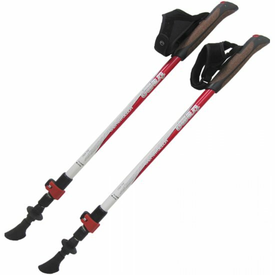 Палки для скандинавской ходьбы Tramp Fitness, красный