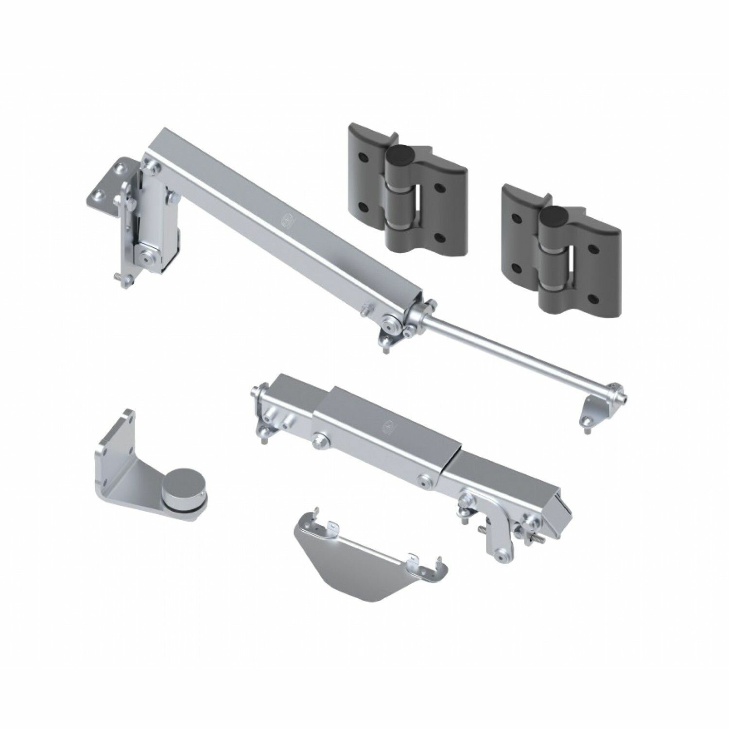 Комплект для складных распашных ворот. Ширина створки (из 2-х секций) до 5 м. Проезд до 10 м.