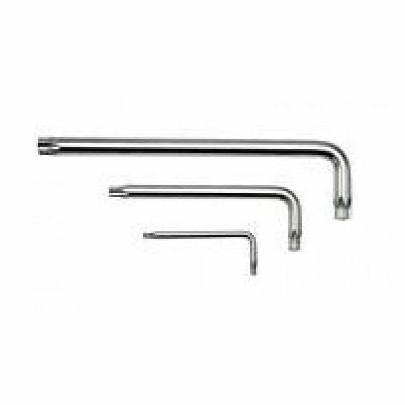 Ключ Г-образный TORX экстра длинный T-15H с отверстием