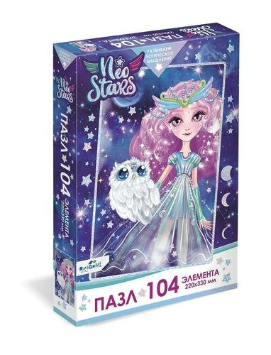 Пазлы 104 деталей. Neo Stars. Луна 08355, (ООО "Оригами")