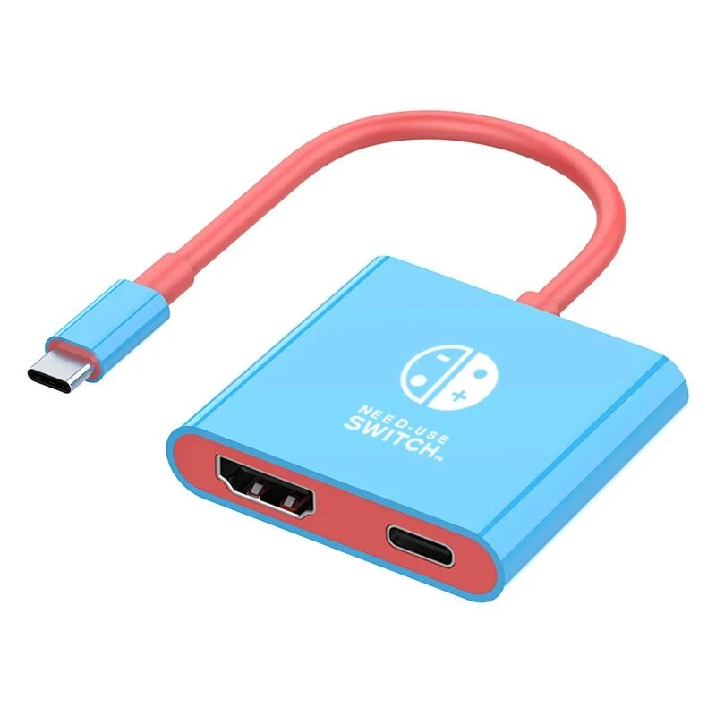 Для док-станции Switch 4K HDTV USB 3.0 Адаптер-концентратор USB C Сплиттер ТВ Портативная 2 in 1