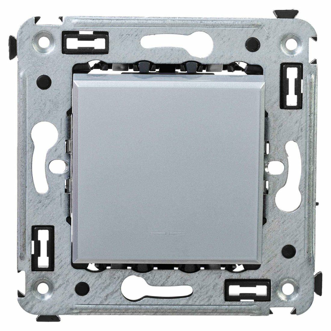 Механизм выключателя одноклавишного DKC Avanti "Закаленная сталь" 4404103