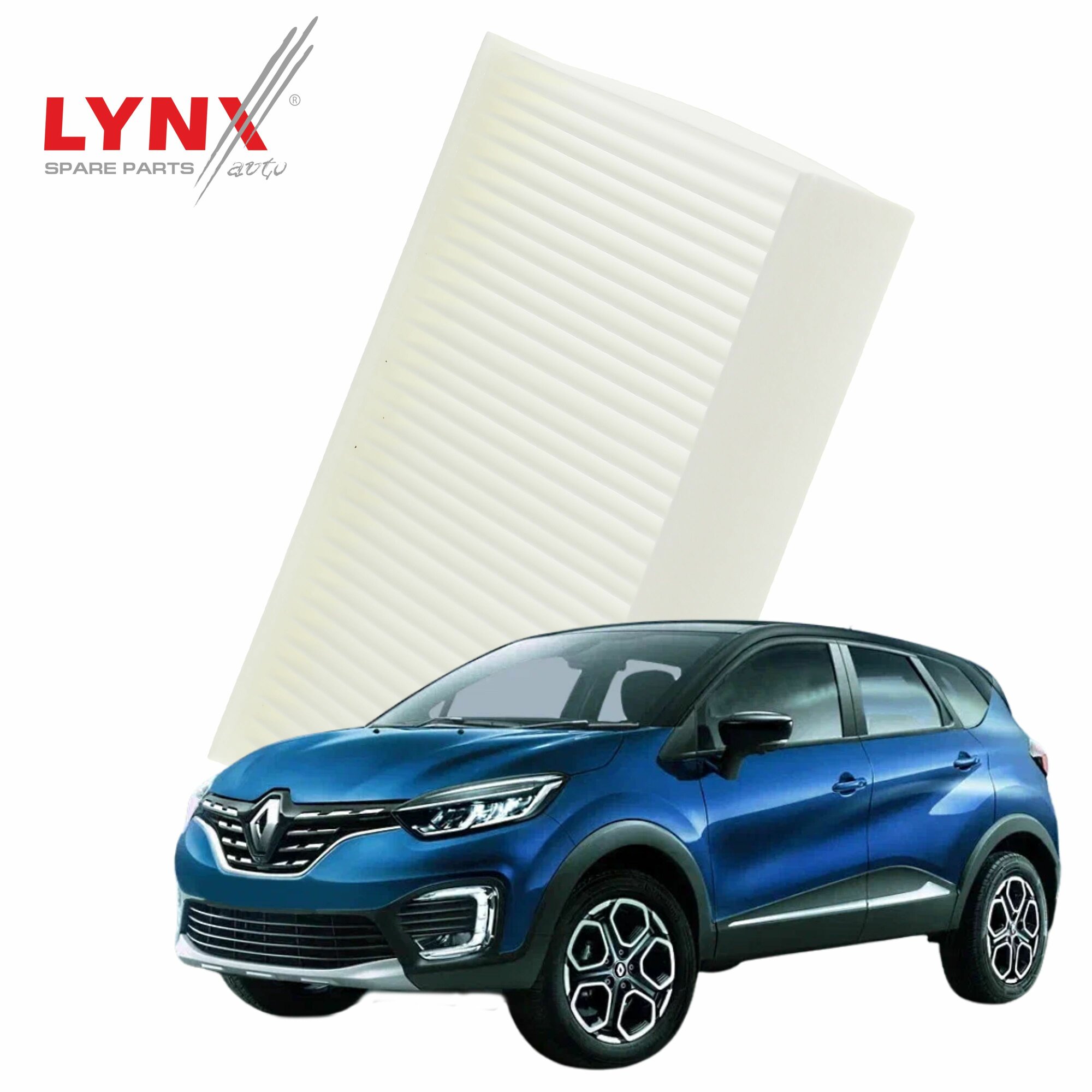 Фильтр салонный Renault Kaptur (1) / Рено Каптур 2016 2017 2018 2019 2020 2021 2022 / 1шт LYNXauto