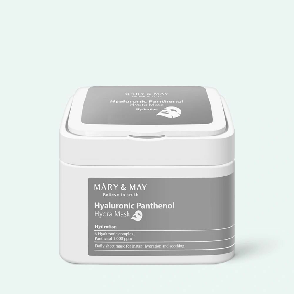 Набор тканевых масок c пантенолом | Mary&May Hyaluronic Panthenol Hydra Mask 30ea