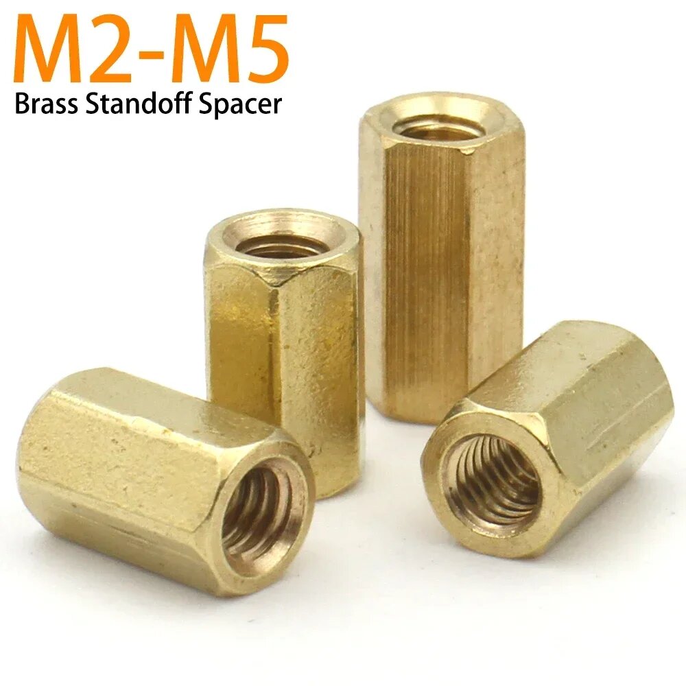 Латунные шестигранные штифты Zimir M2 M2.5 M3 M4 M5 M2.5 (20PCS), 15mm