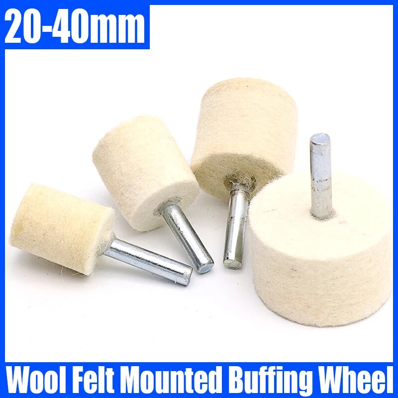 Шерстяной войлочный полировальный круг 20-40 мм 25mm