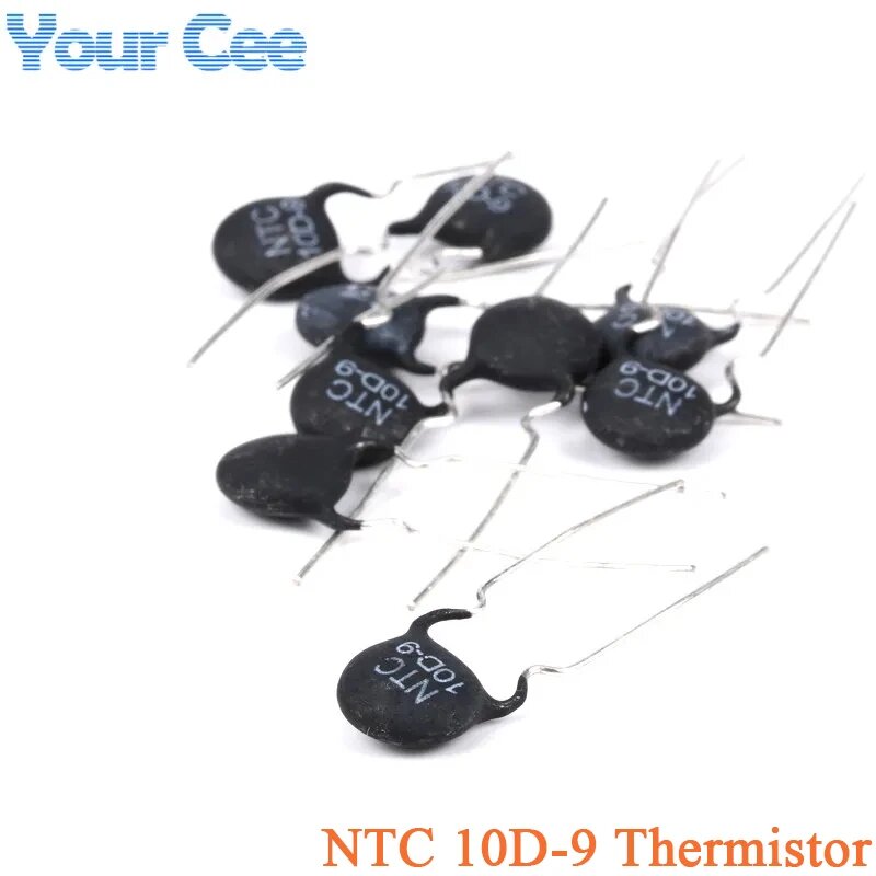 Терморезисторы NTC 10D9, 100шт