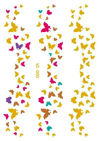 Rocooart VS001-010 временная татуировка для лица VS-003