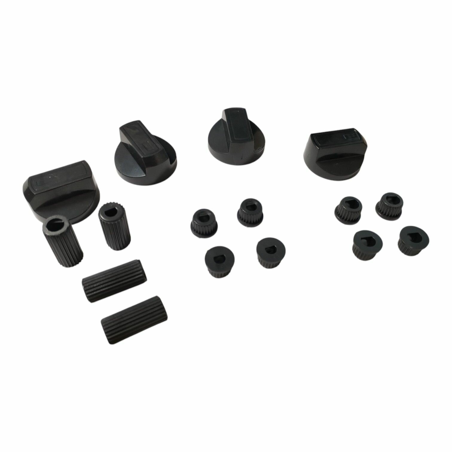 Ручки универсальные (4 шт) для плиты черные