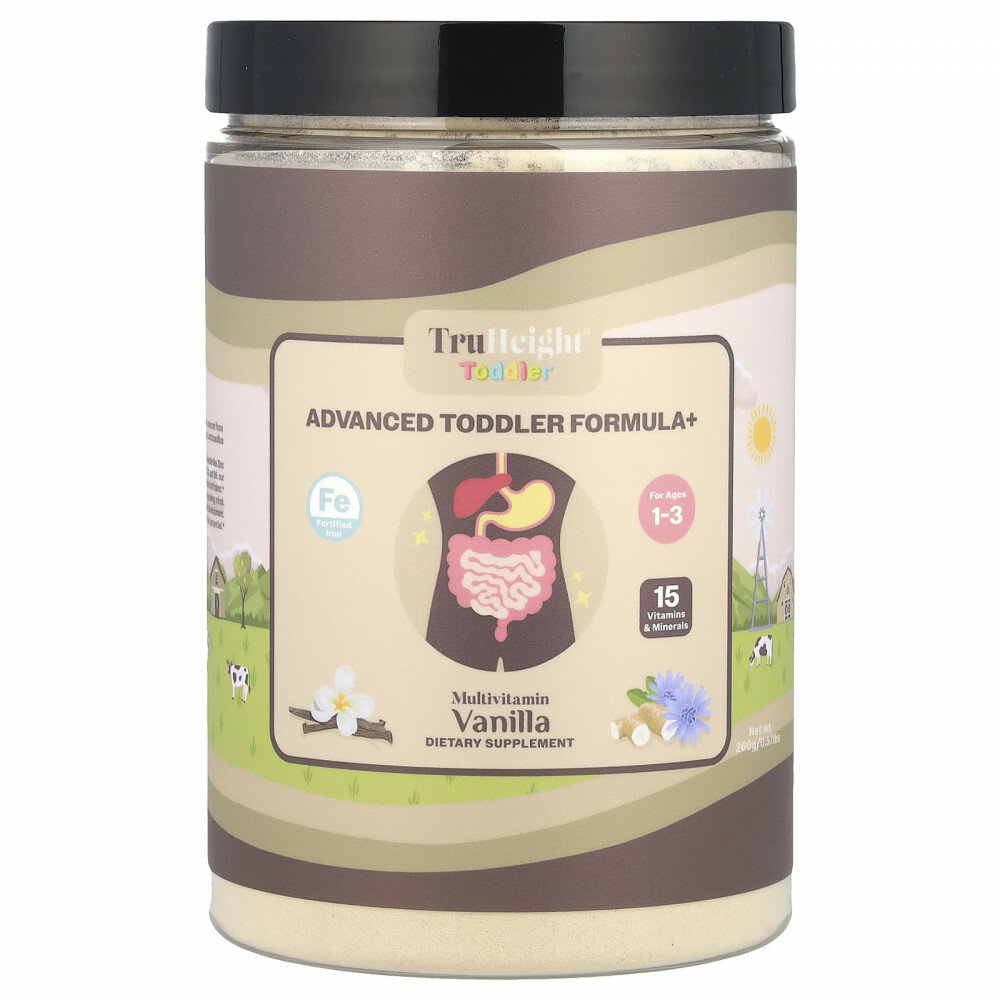 TruHeight, Advanced Toddler Formula +, для детей от 1 до 3 лет, ваниль, 260 г (0,57 фунта)