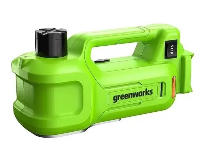 Домкрат автомобильный GreenWORKS G24JACK 3401407 гидравлический, без АКБ и З/У