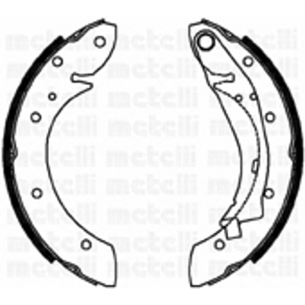 METELLI 53-0023 (4241H6 / 4241J8 / 4241K7) колодки барабанные\ Peugeot (Пежо) partner, Citroen (Ситроен) Berlingo (Берлинго)