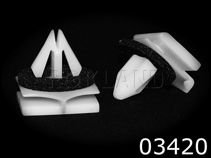 10шт - 03420 клипса автомобильная CHEVROLET/GM ROKLAND