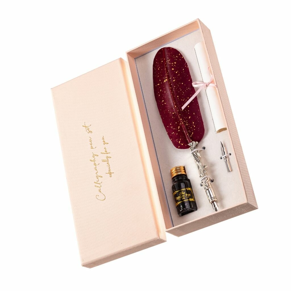 Винтажный набор пера с пером и чернилами для готической каллиграфии