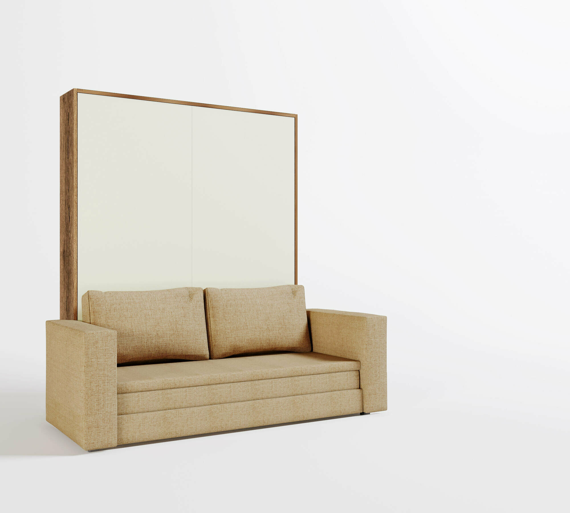 Шкаф кровать-трансформер с диваном Летто Гранде 1600 Лайт Янтарь