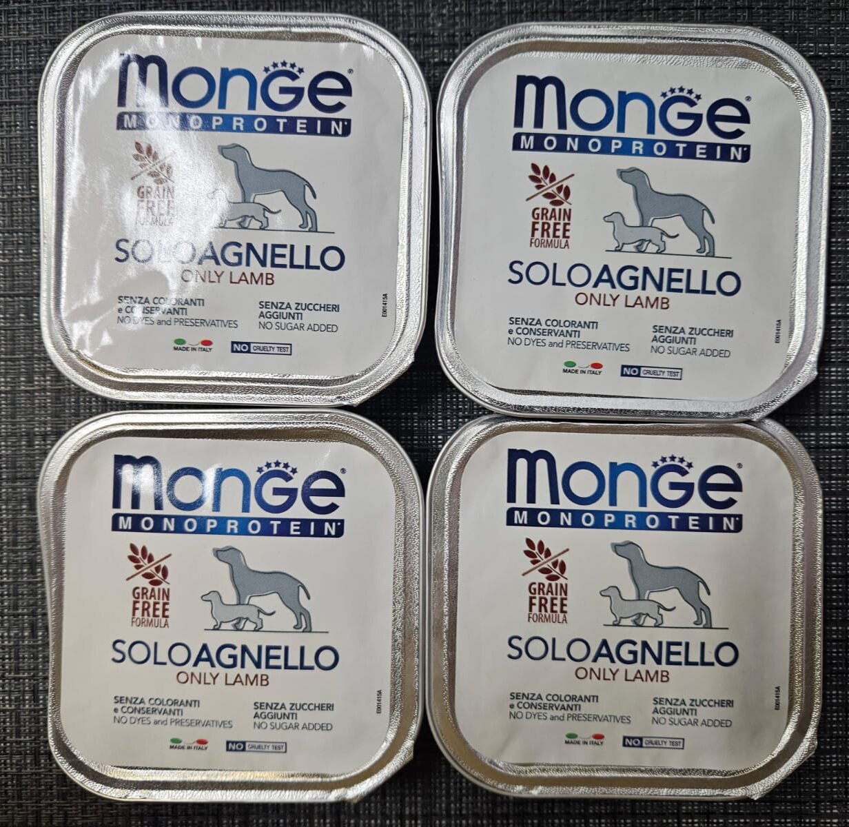 Влажный корм Monge Monoprotein lamb, беззерновой, ягненок 4 шт. х 150 г