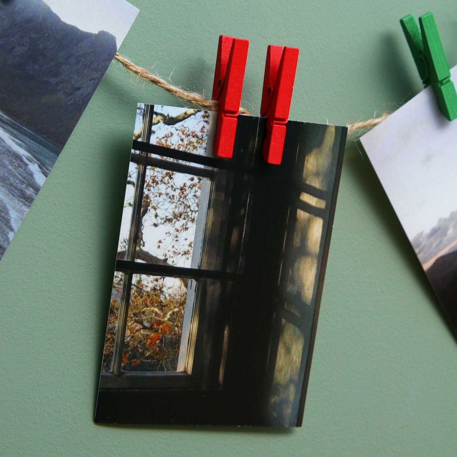 Набор прищепок для декора Лесная мастерская, 50 штук, красный, 2,5 см