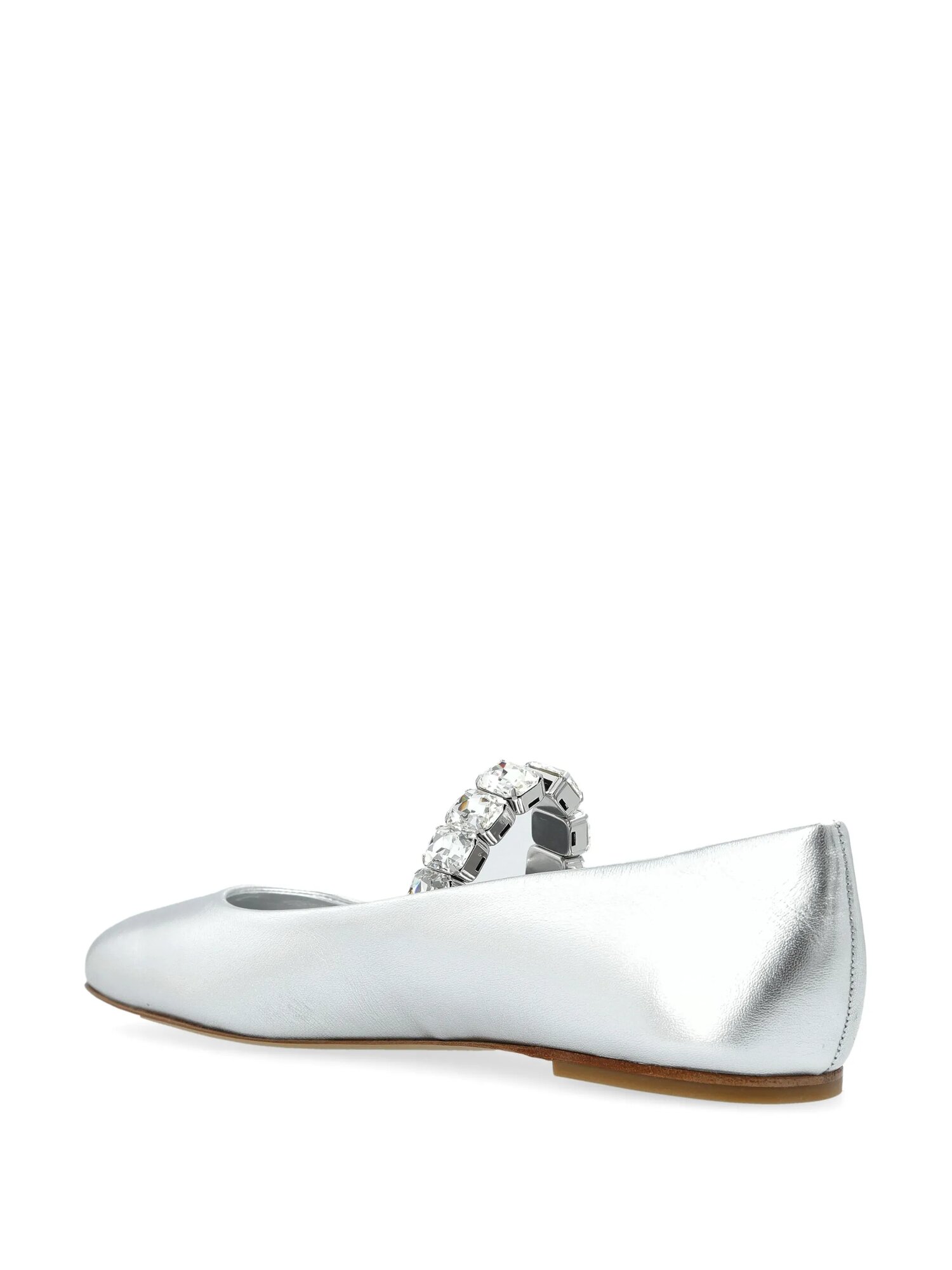 Балетки Casadei Poppy, размер 38, Silver — фото 1