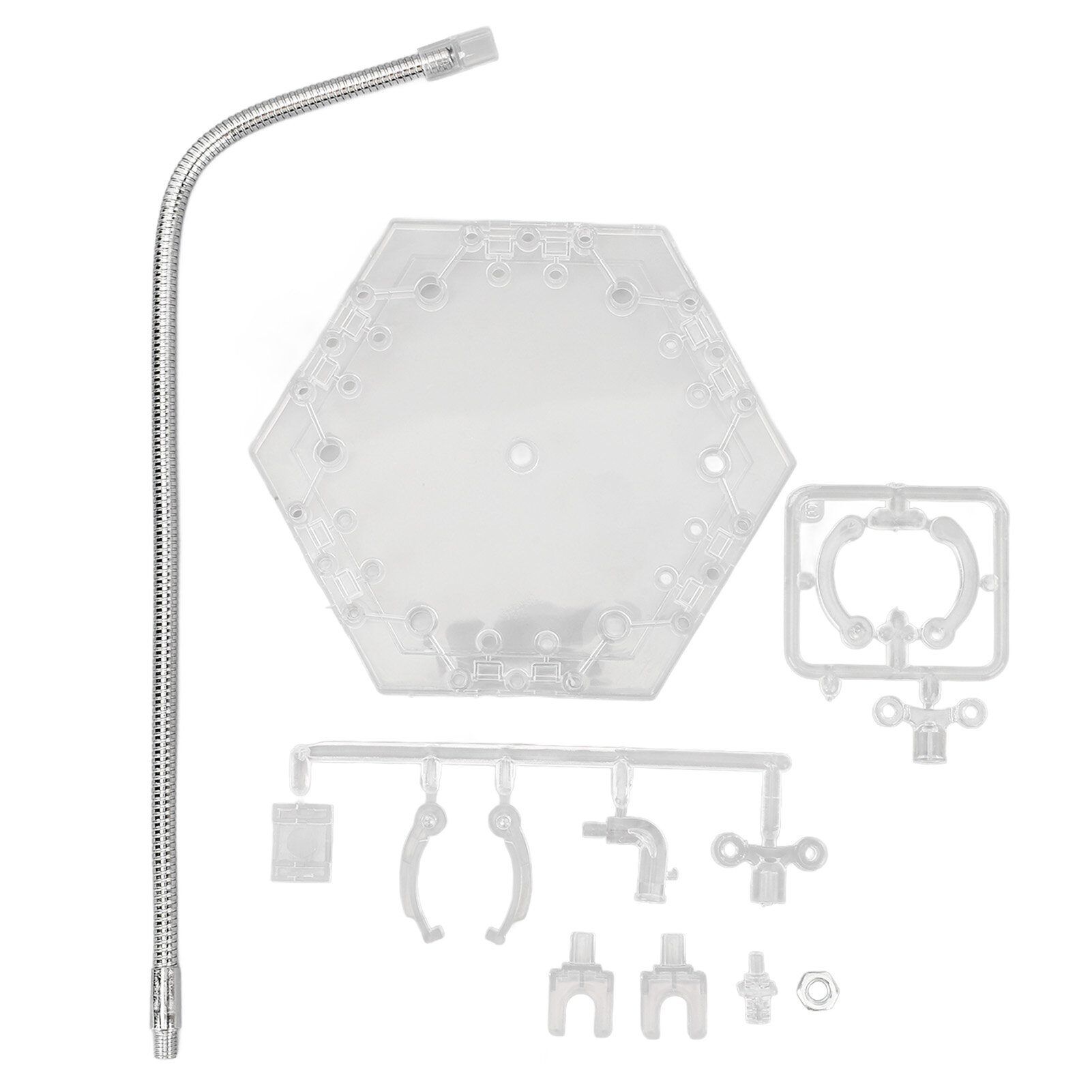 Подставка для фигурки из ABS-пластика и нержавеющей стали, устойчивая, для демонстрации фигурок высотой 6 дюймов, прозрачная.