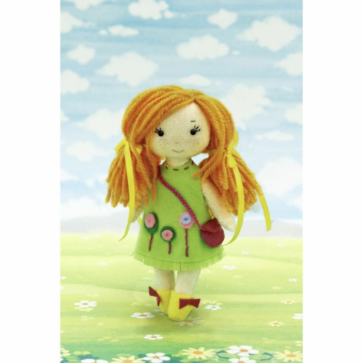 Набор для создания куклы Перловка из фетра, Серия "Подружки" Малышка Клара, 15 см