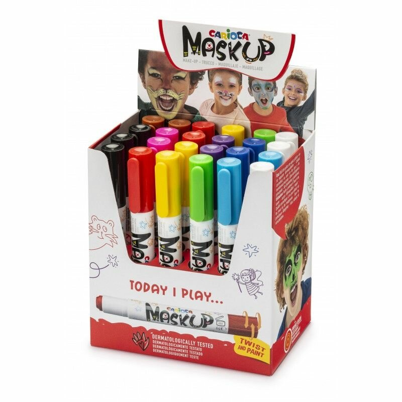 Грим-стики Carioca "Mask Up", для лица, 24 шт