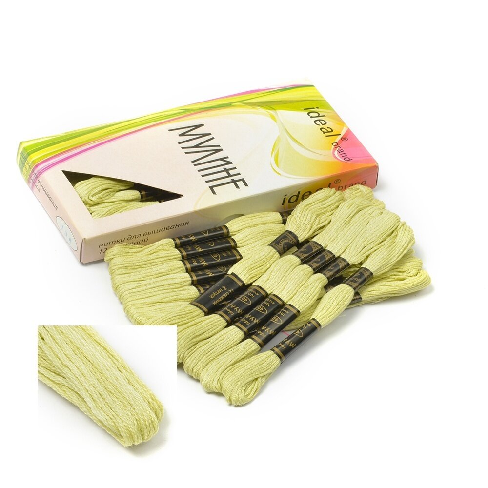 Нитки мулине IDEAL 100% хлопок, 24х8 м, цвет 401 (МУЛ. ТВ. IDEAL.401)