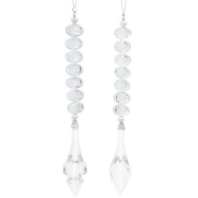 Набор елочных игрушек Crystal Pendants 19 см, 2 шт, подвеска, Kurts Adler (Куртс Адлер), T3604-набор