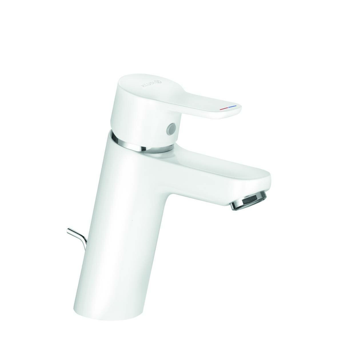 Смеситель для раковины KLUDI PURE&EASY 372909165 (белый/хром, L-12 H-9,5)