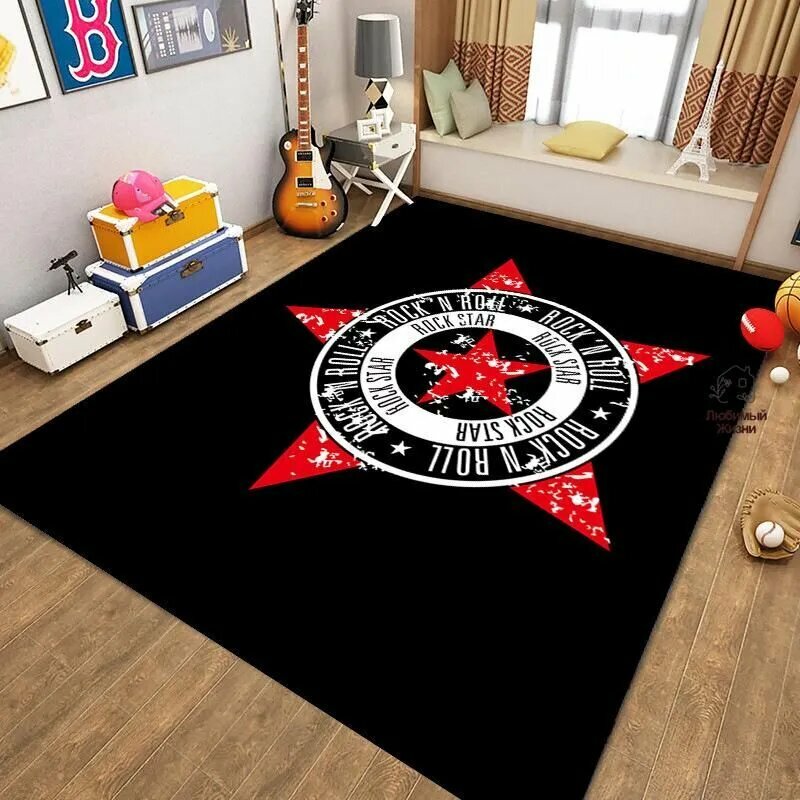 Плотный ковер для барабанной установки с антискользящим покрытием