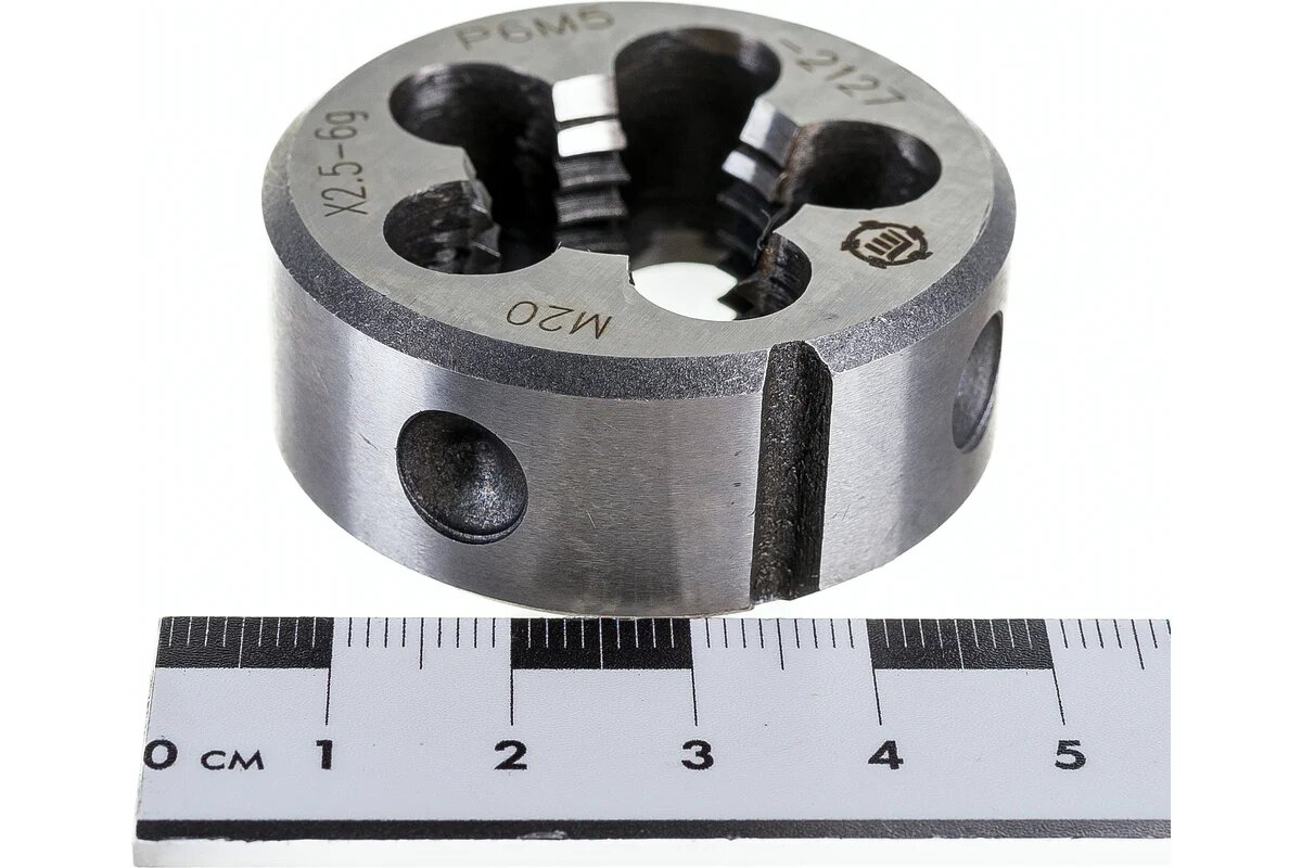 Плашка М20x2.5 Р6М5 6g ТМ Туламаш 137181 прецизионная режущая деталь станков