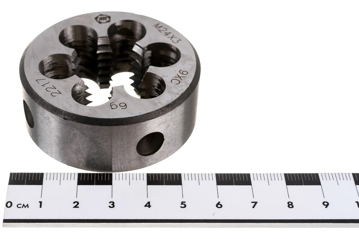 Туламаш плашка резьбовая М 24 х3 9ХС ТМ 57929 для сборочных узлов машиностроения