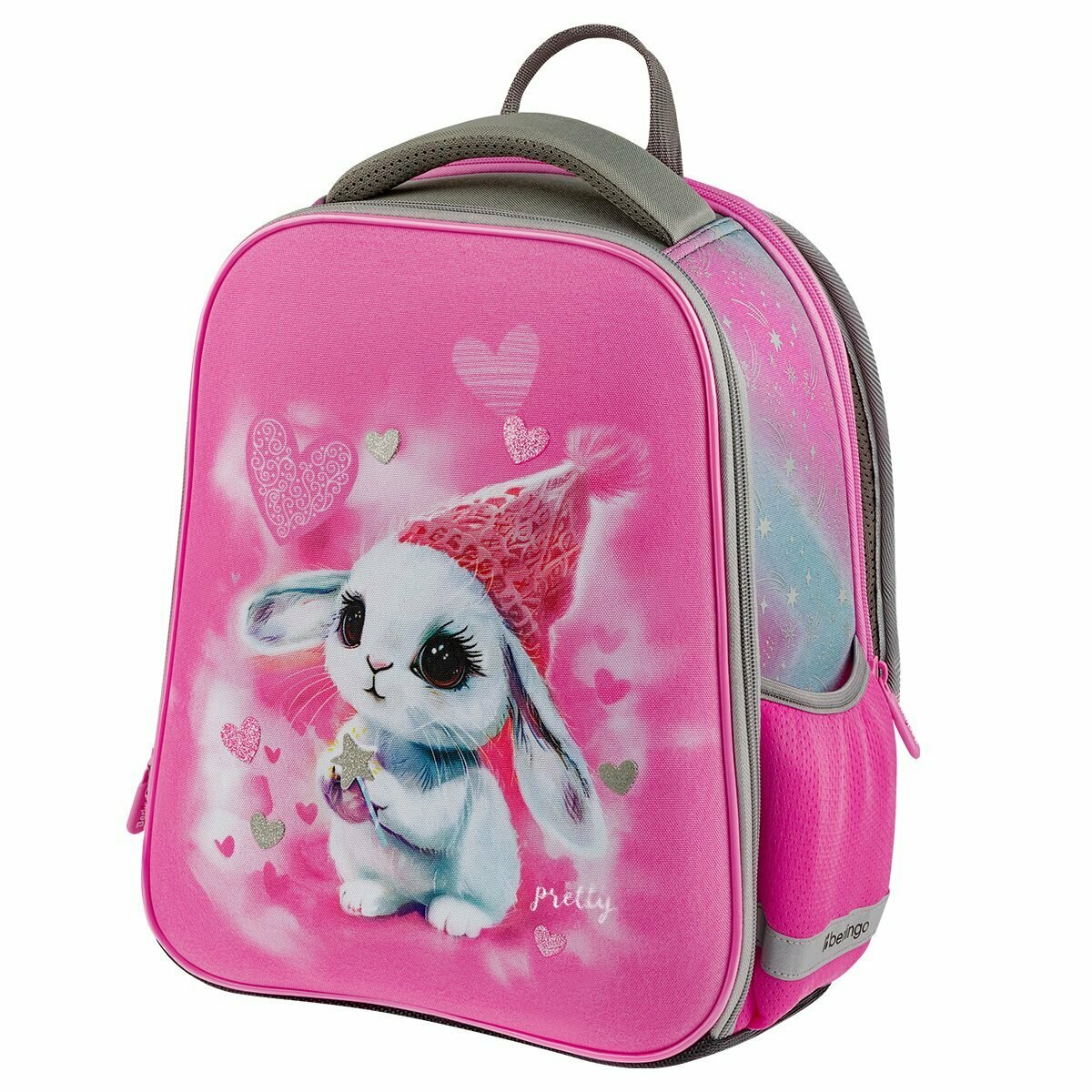 Ранец школьный Berlingo Expert Mini "Dreamy Bunny" 36x27x14см, 2 отделения, 2 кармана, анатомический (RU-EXM-1111)