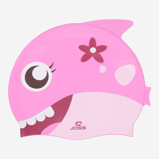 Шапочка для плавания детская Joss силиконовая малиновая, 52-54, 132112JSS-J1