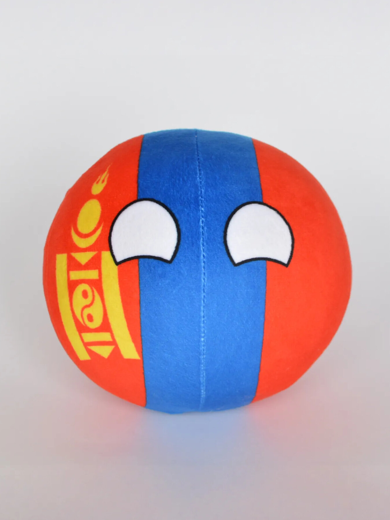 Мягкая игрушка кантрибол Чингиз (флаг Монголии) / плюшевый countryball / купить в магазине Countryballs Shop