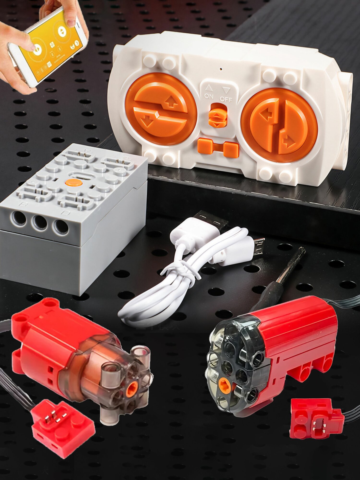 Пульт и моторы для конструктора