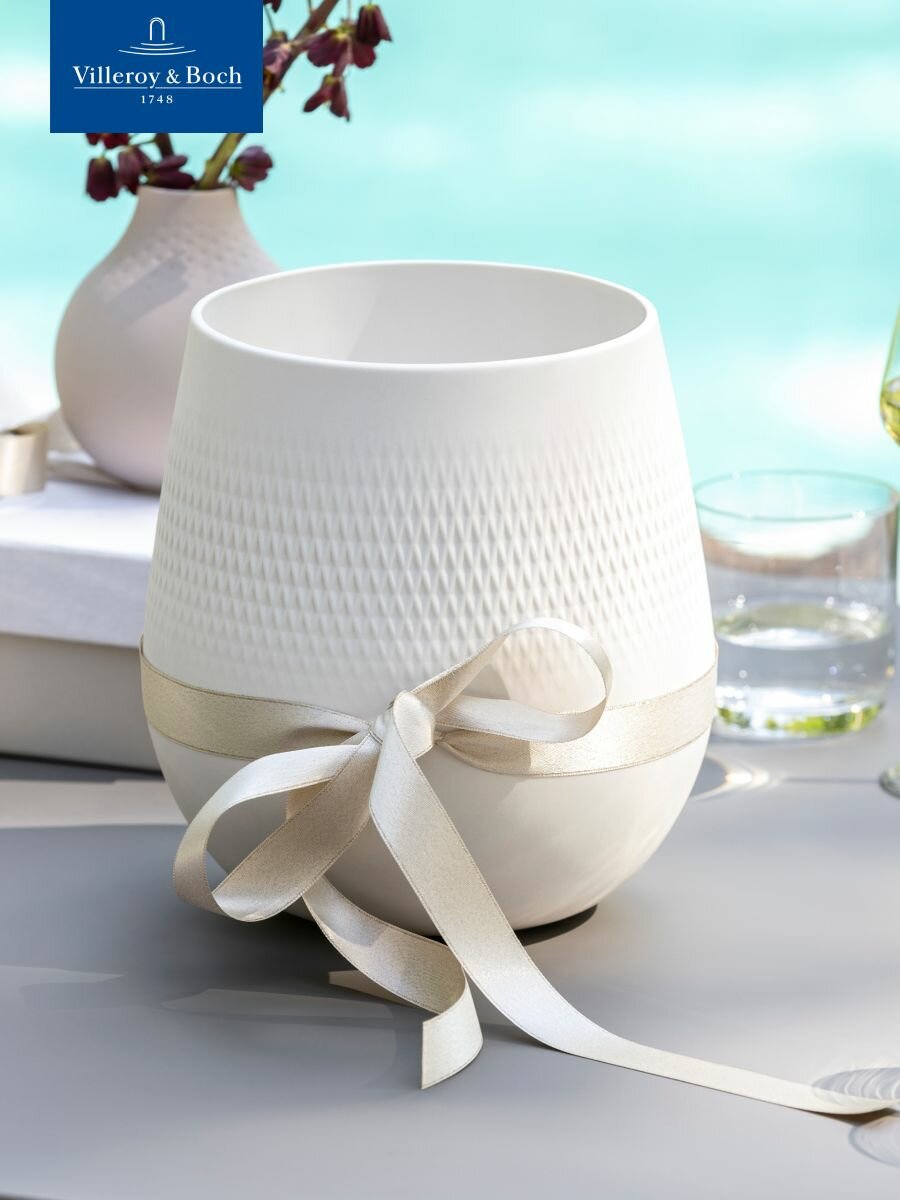 Ваза для цветов 23 см, 5500 мл, Manufacture Collier blanc, Villeroy & Boch, Премиум-Фарфор