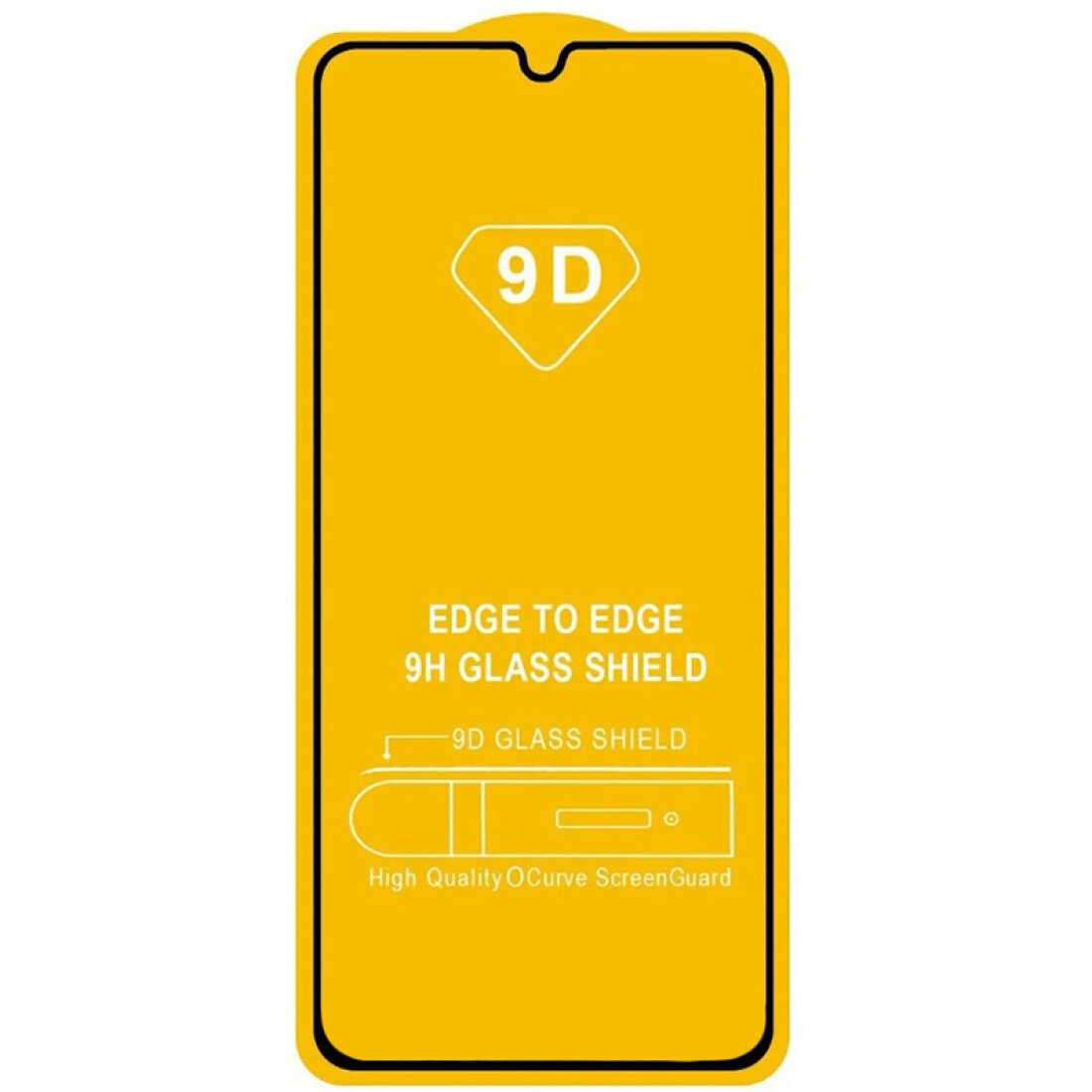 Защитное стекло на Samsung Galaxy A05/A05S/A06/A06S/A07, 9D, черный, X-CASE